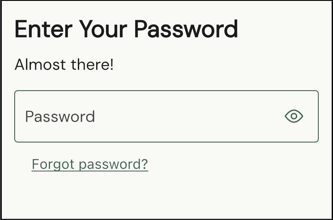 Password reset – Boost